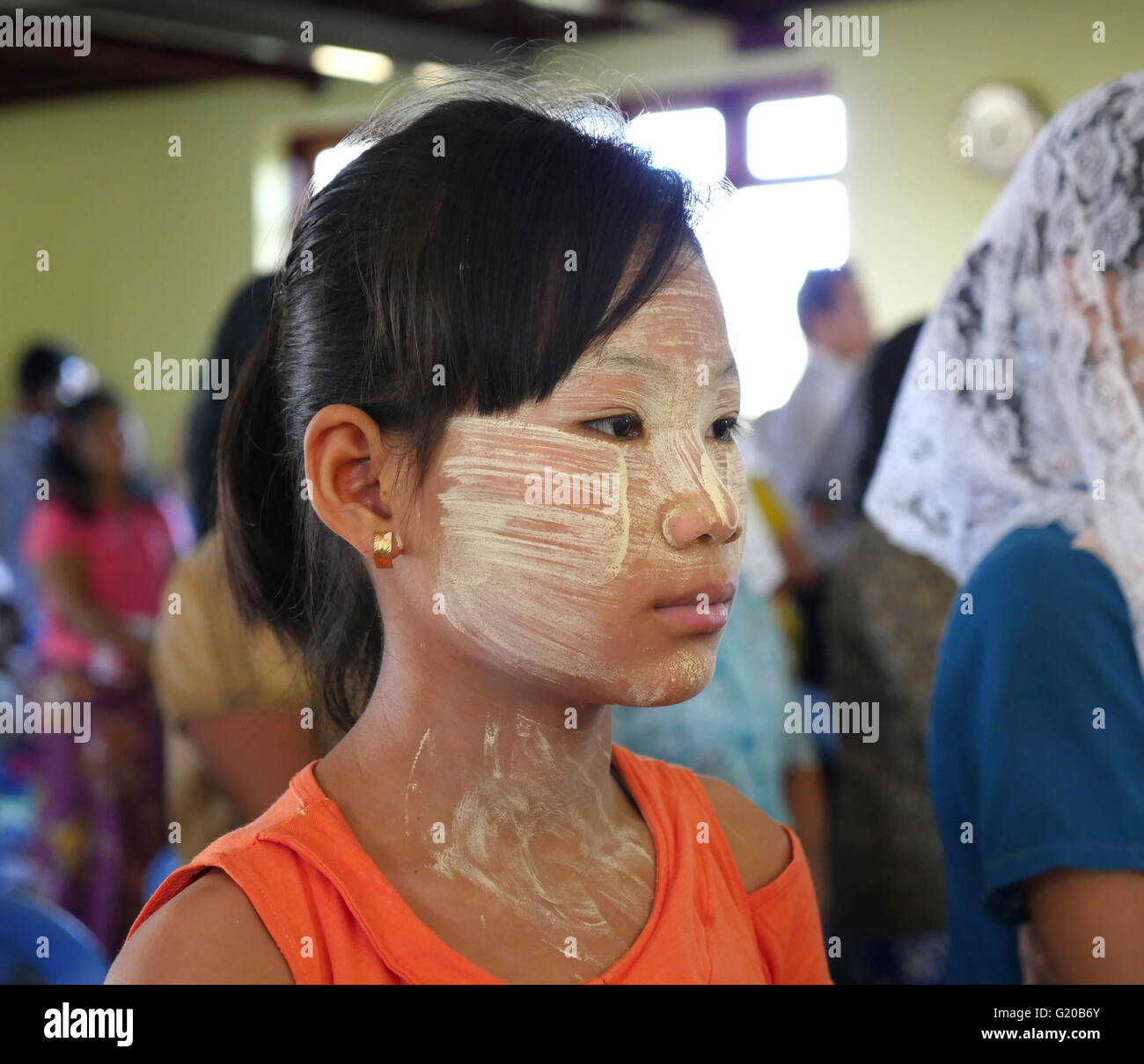 MYANMAR Catholic church Sunday service at Shwe Pyi Thar Stock Photo - Alamy