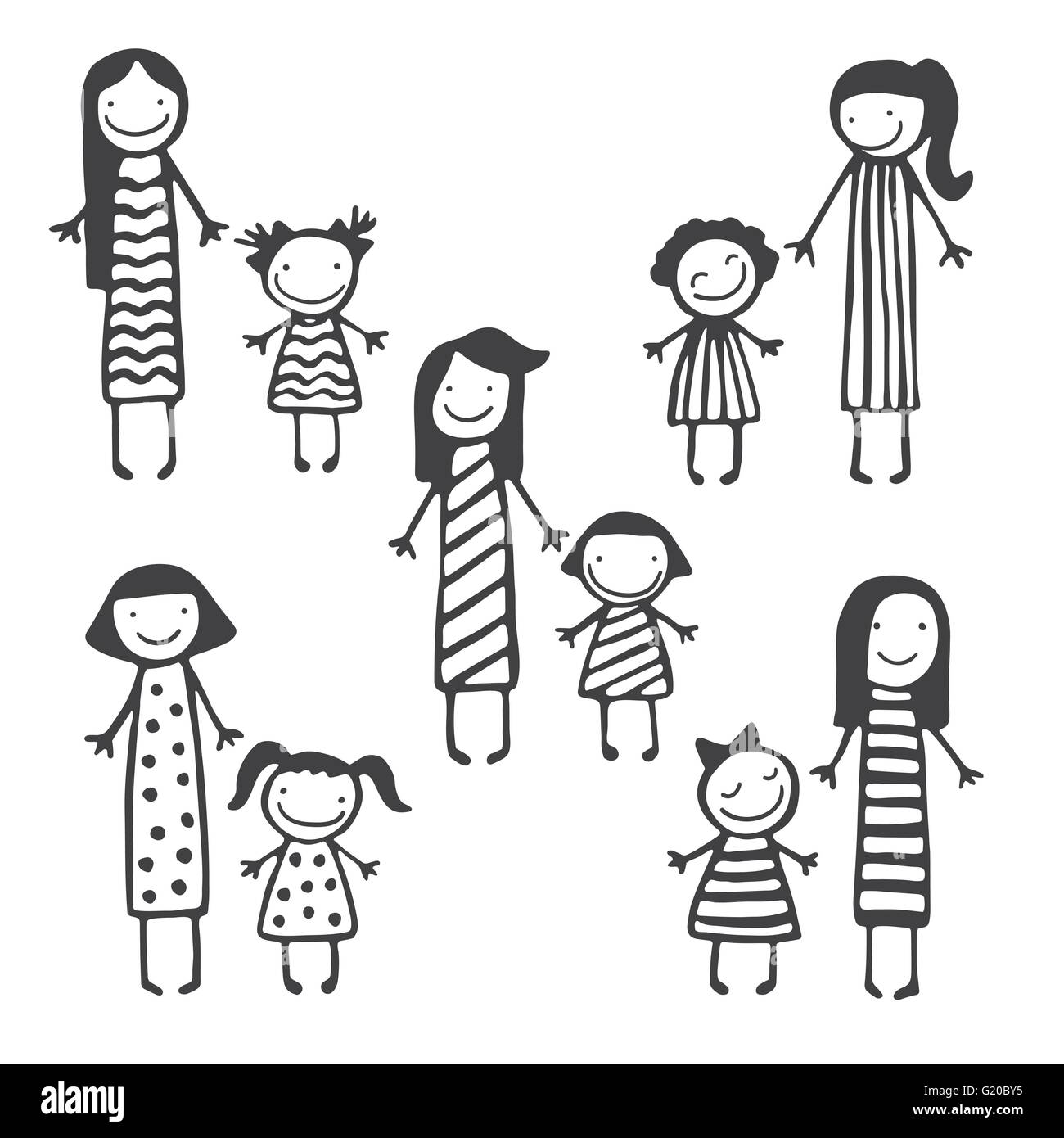 Child care sweet childhood Black and White Stock Photos & Images - Alamy