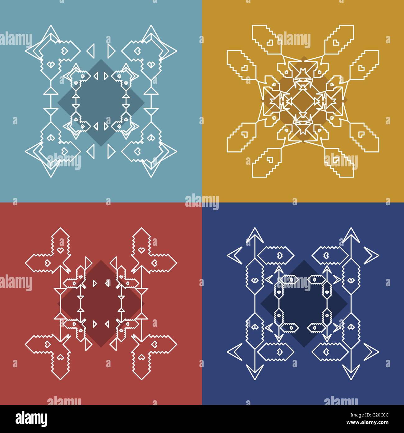 geometry symbols and elements set Stock Vector Image & Art - Alamy