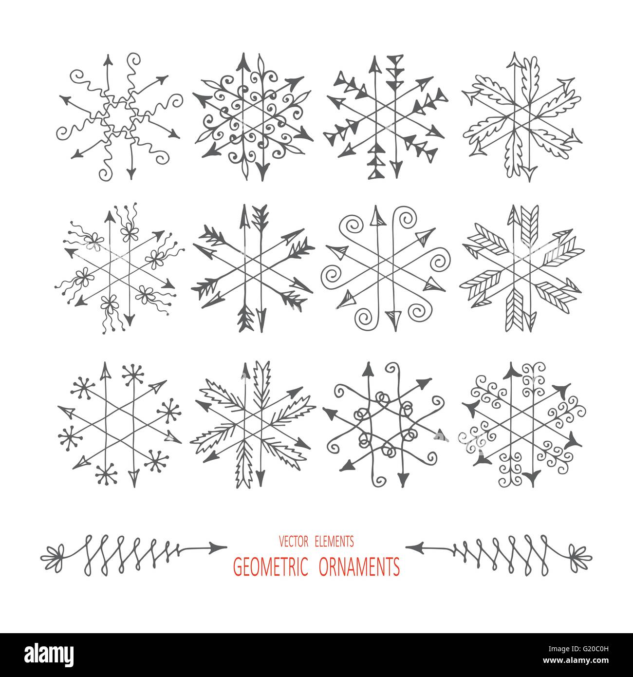 geometry symbols and elements set Stock Vector Image & Art - Alamy