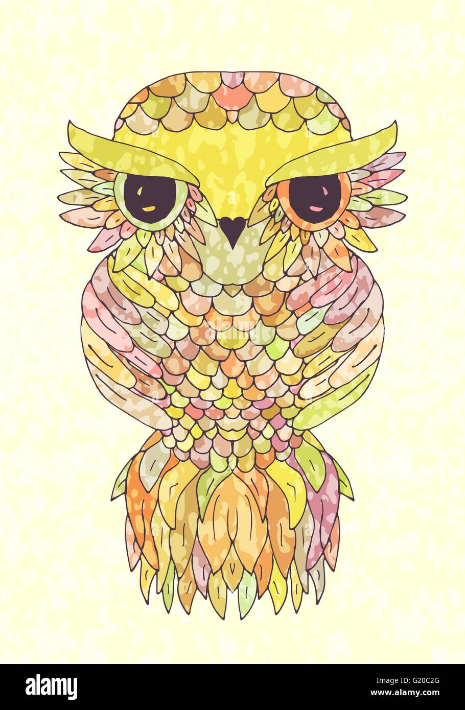 Owl graphic. Abstract Stock Vector Image & Art - Alamy