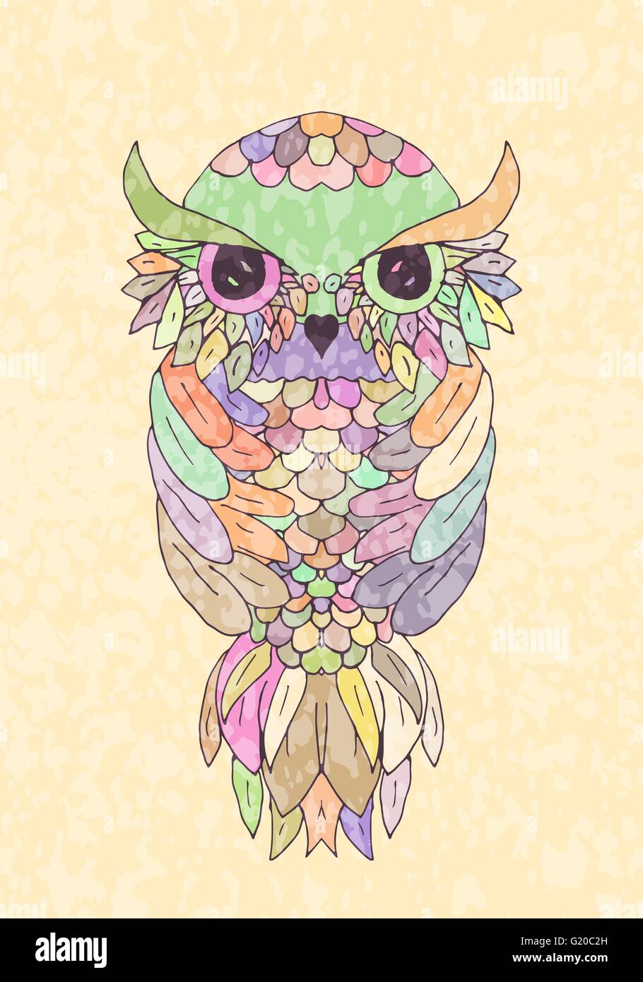 Owl graphic. Abstract Stock Vector Image & Art - Alamy