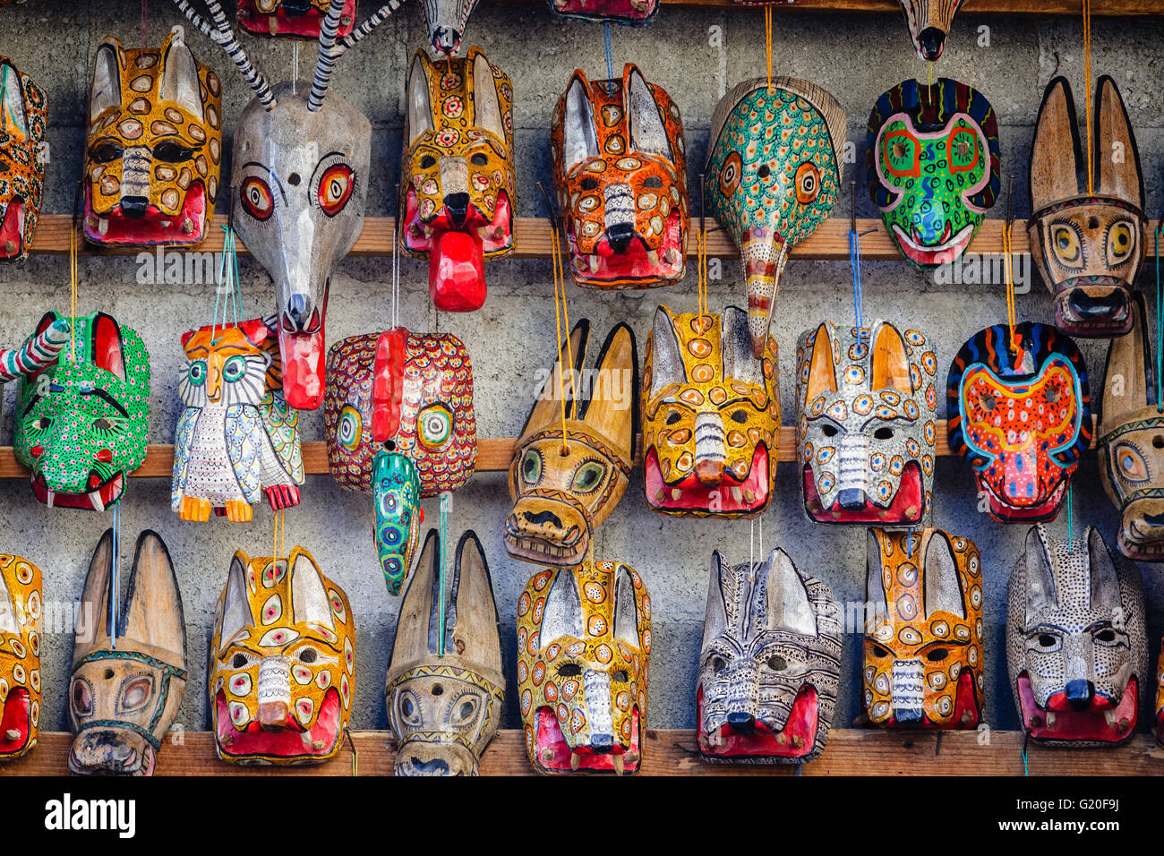 Wooden mayan carved art hi-res stock photography and images - Alamy