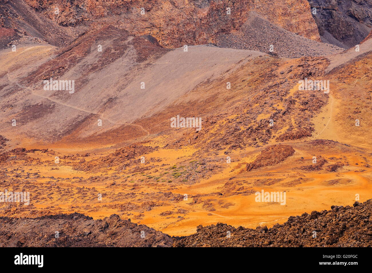 Desert sands of Teide volcano in Tenerife, Spain Stock Photo - Alamy