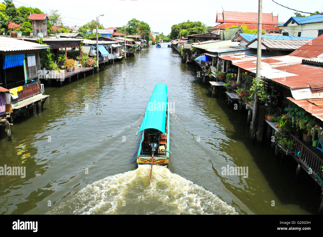 Riverside residential in Thailand Stock Photo - Alamy