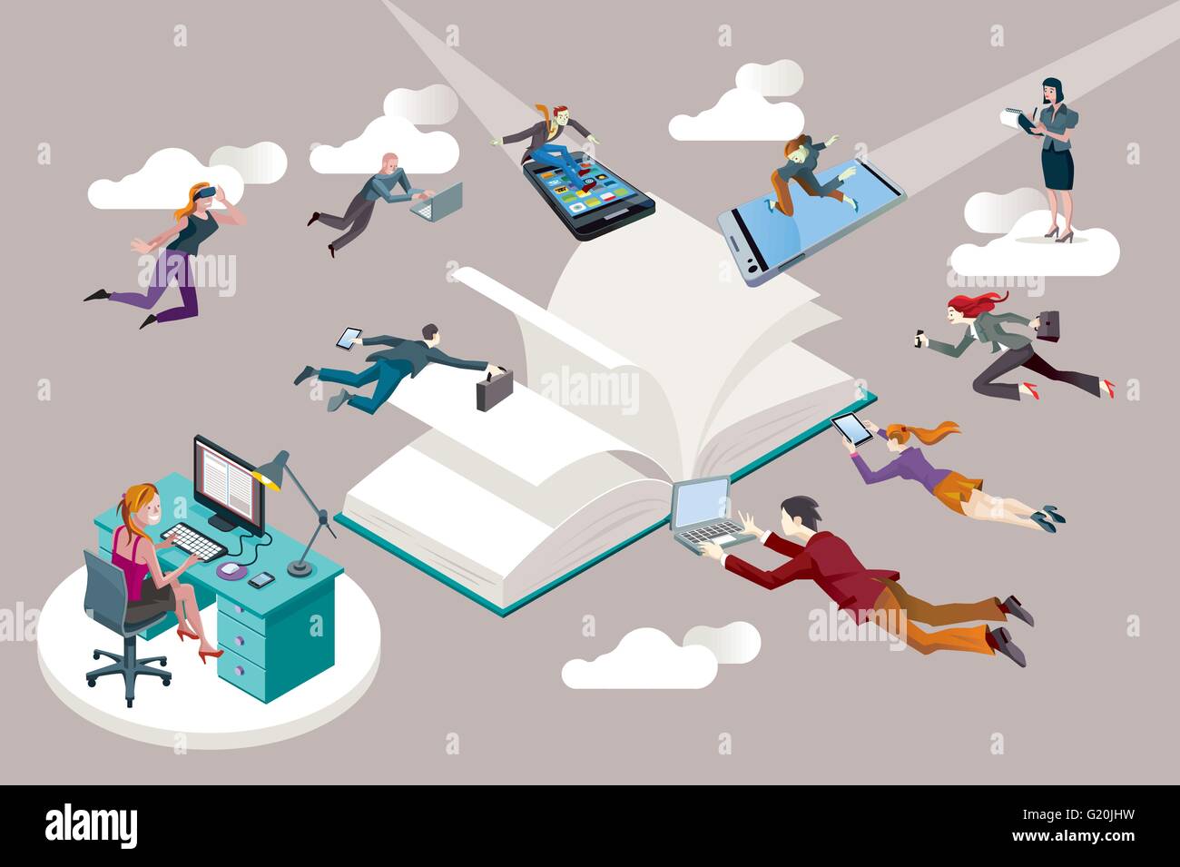Reading publishing house Stock Vector Images - Alamy