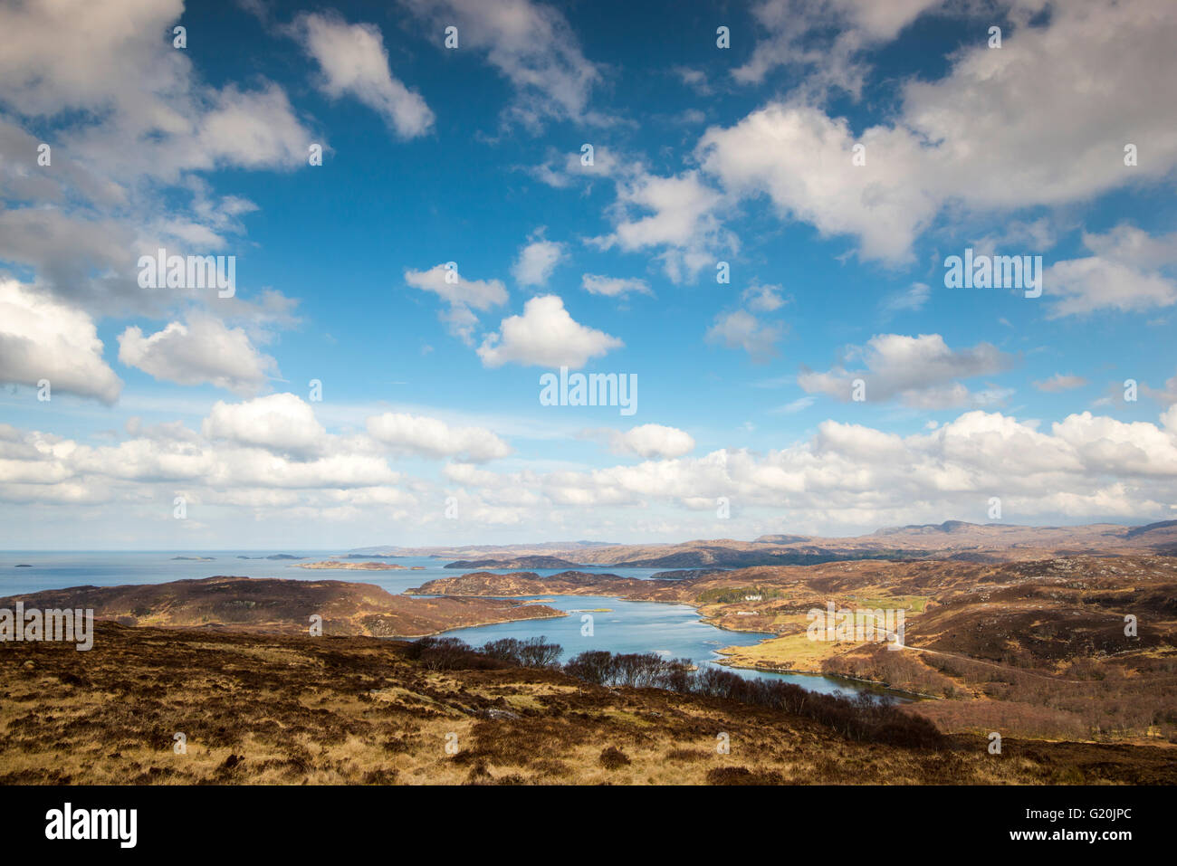 Viewpoint in Drumbeg, Assynt Sutherland Scotland UK Stock Photo - Alamy