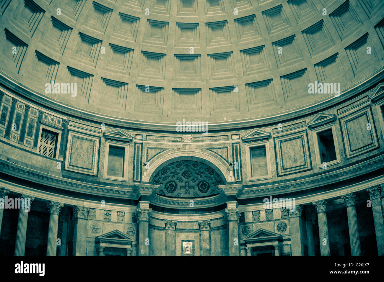 Inside the Pantheon in Rome Stock Photo - Alamy