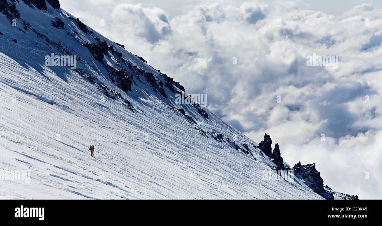 hiker in the mountain Stock Photo - Alamy