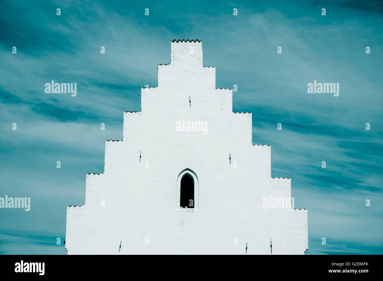 Traditional house and clear sky Stock Photo - Alamy