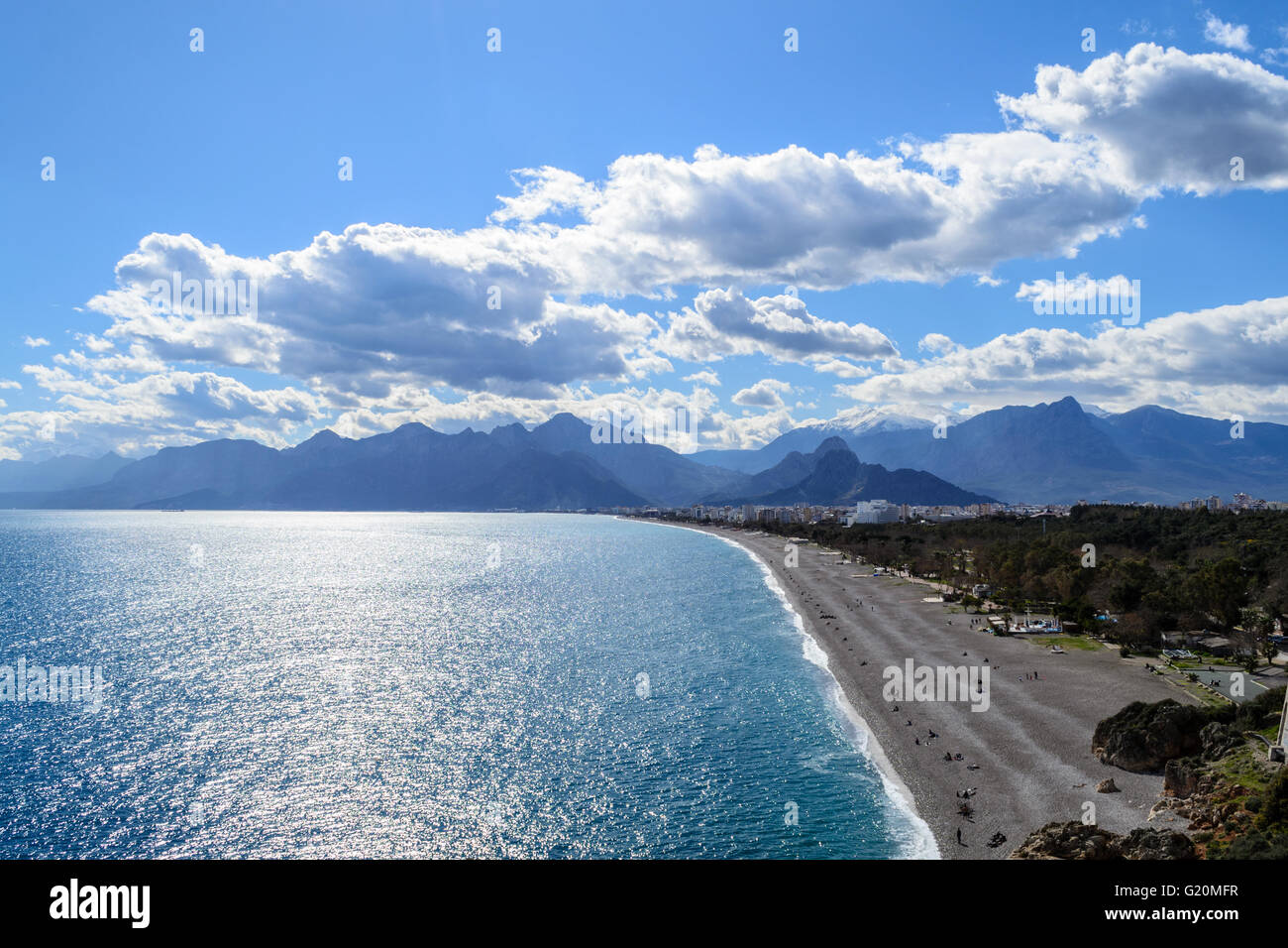 Antalya is a city in the South of Turkey by the Mediterranean sea Stock ...