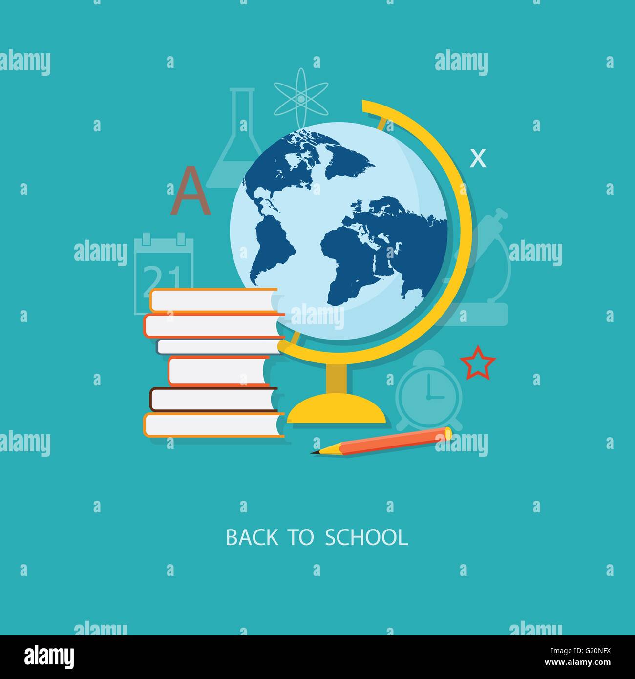 Flat design modern vector illustration concept of education, tutorials ...