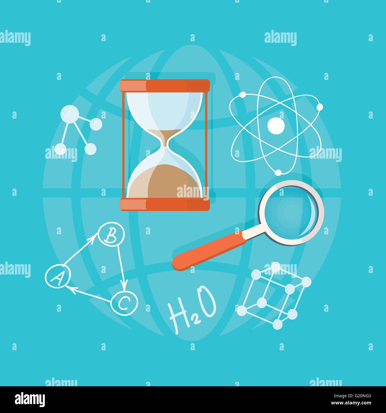 Research content design blue Stock Vector Images - Alamy