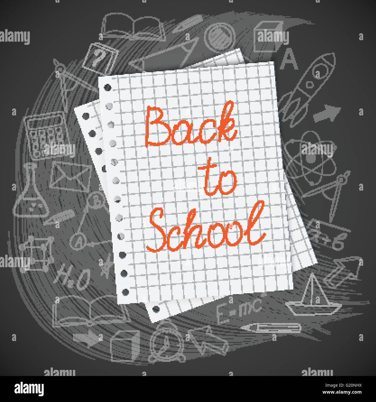 Flat design modern vector illustration concept of school, university ...