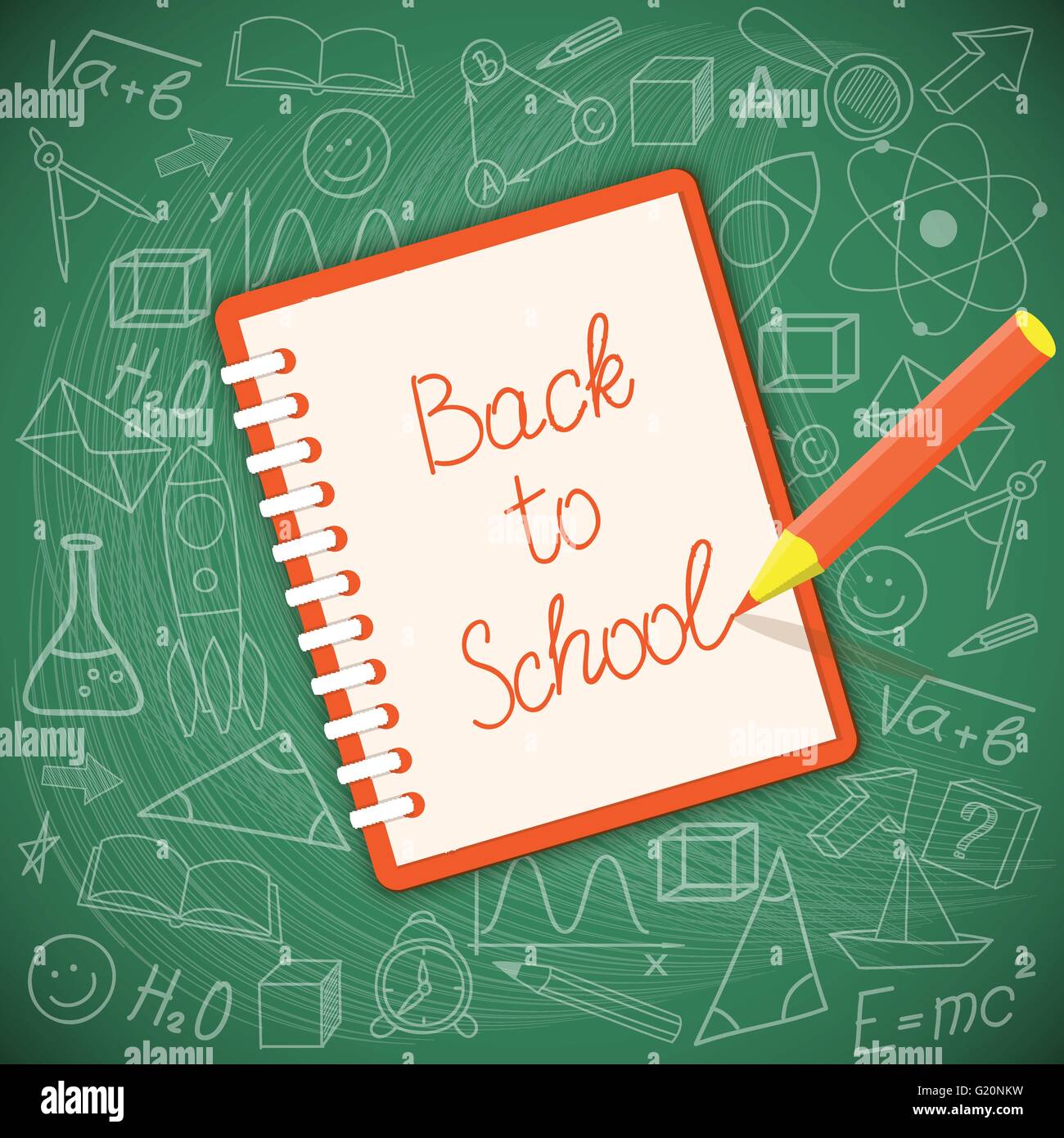 Flat design modern vector illustration concept of school, university ...