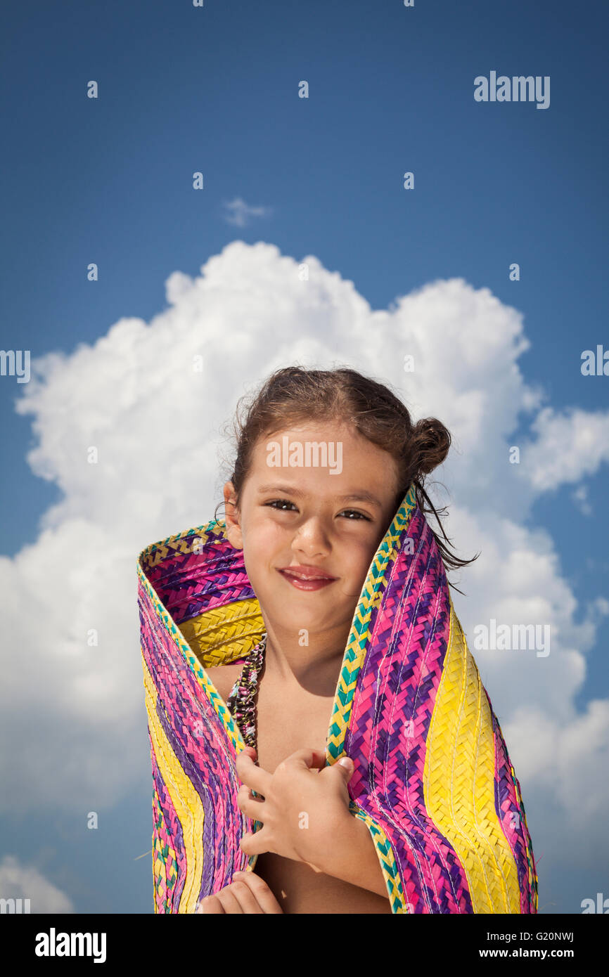 young girls portrait, Greece Stock Photo - Alamy