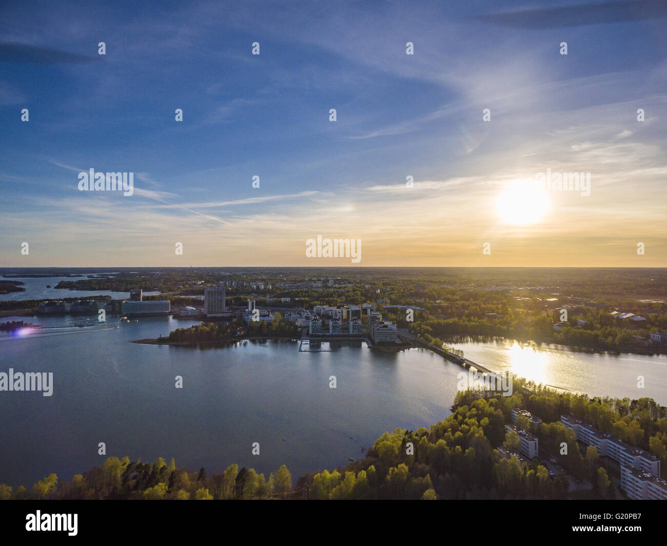 Aerial view of the lehtisaari, helsinki Stock Photo - Alamy