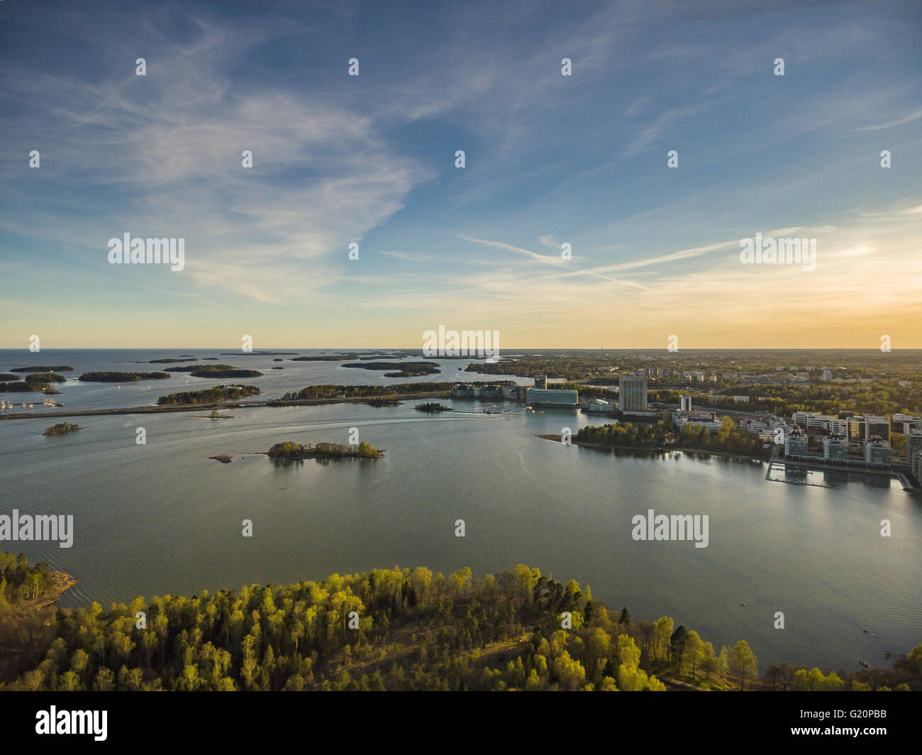 Aerial view of the lehtisaari, helsinki Stock Photo - Alamy