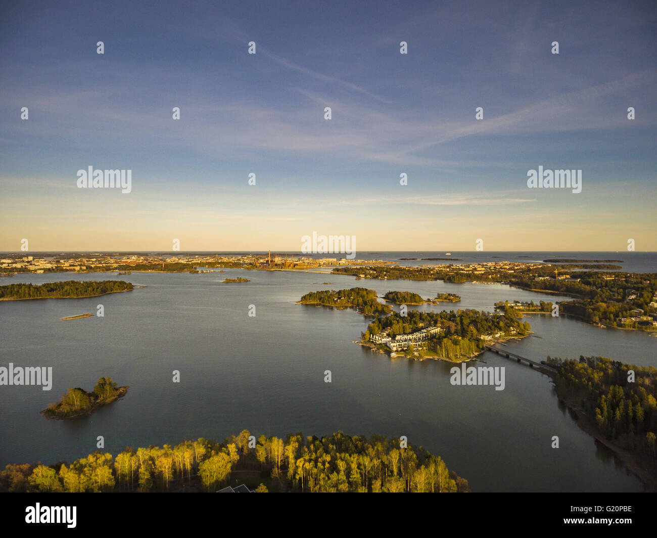 Aerial view of the lehtisaari, helsinki Stock Photo - Alamy