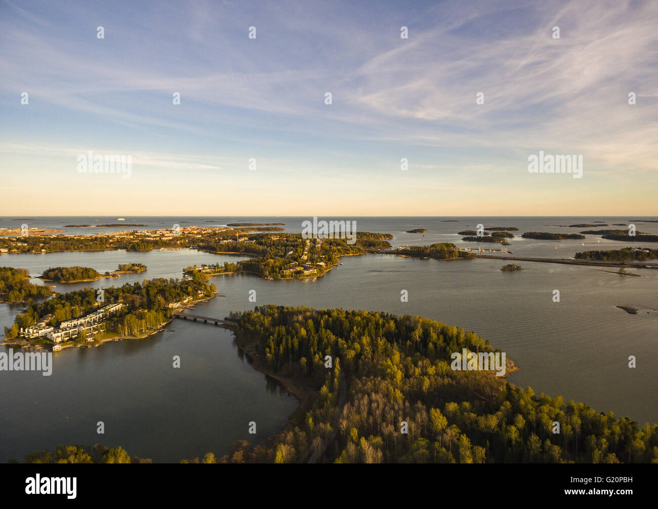Aerial view of the lehtisaari, helsinki Stock Photo - Alamy