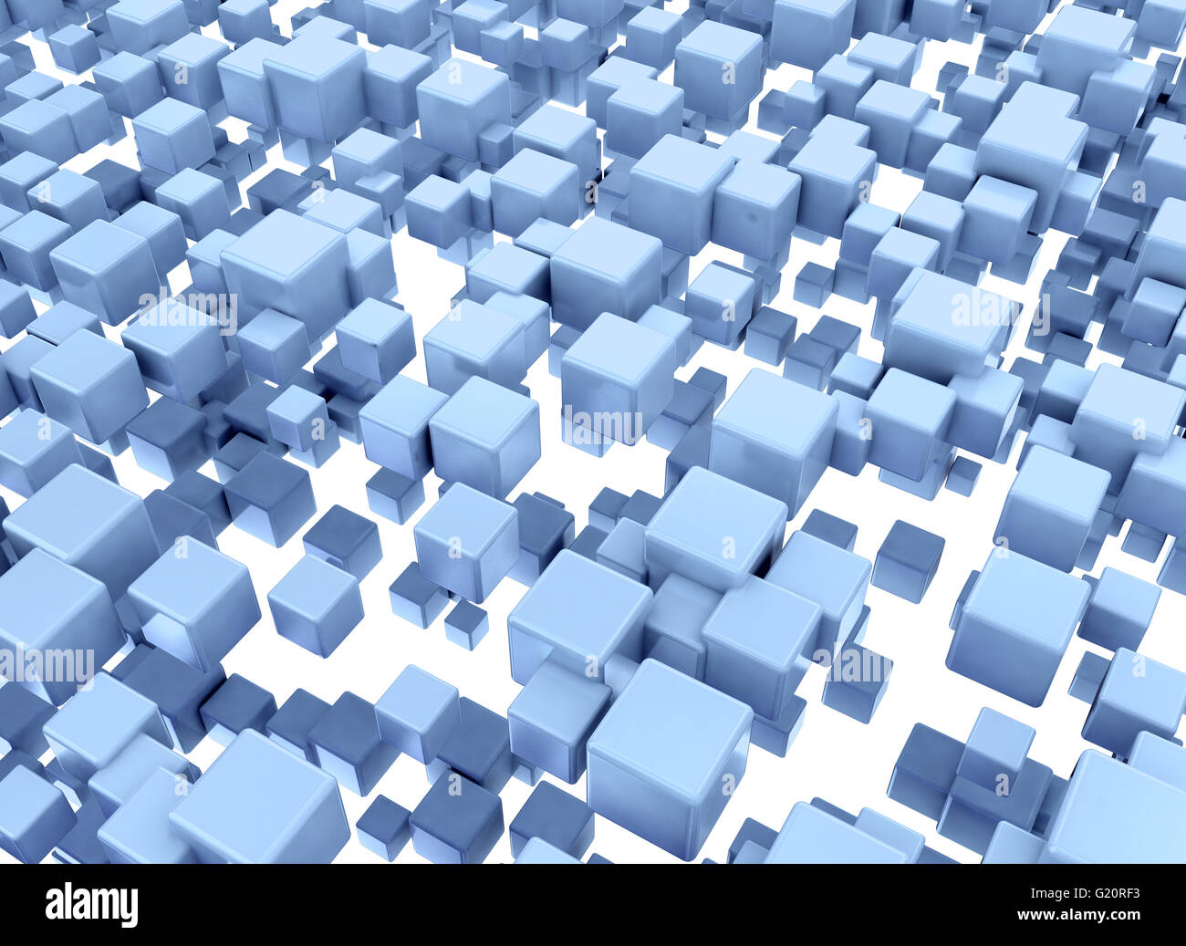 Abstract group of 3d cubes Stock Photo - Alamy