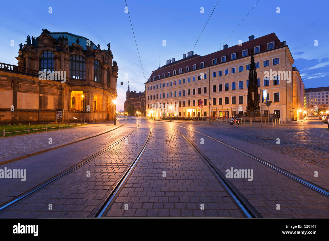 Historic architecture in the old town of Dresden, Germany Stock Photo ...