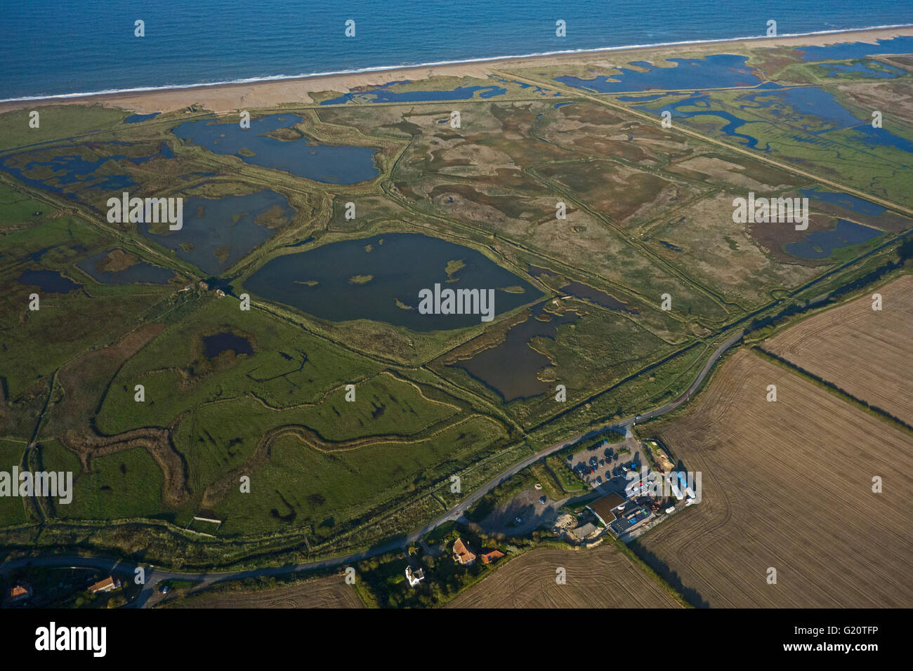 Cley NWT Reserve, Cley Norfolk autumn Stock Photo - Alamy