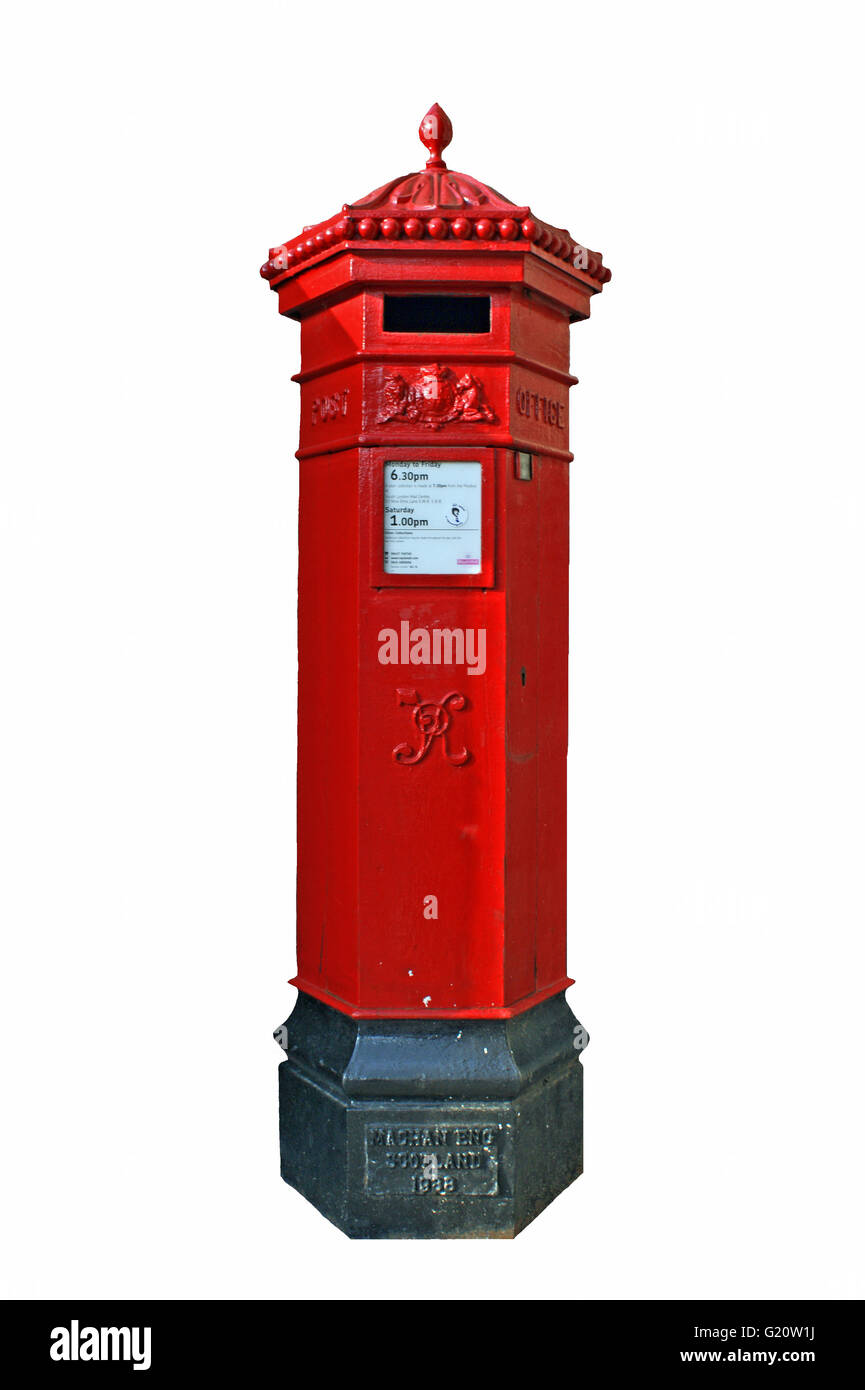 London red post box hi-res stock photography and images - Alamy