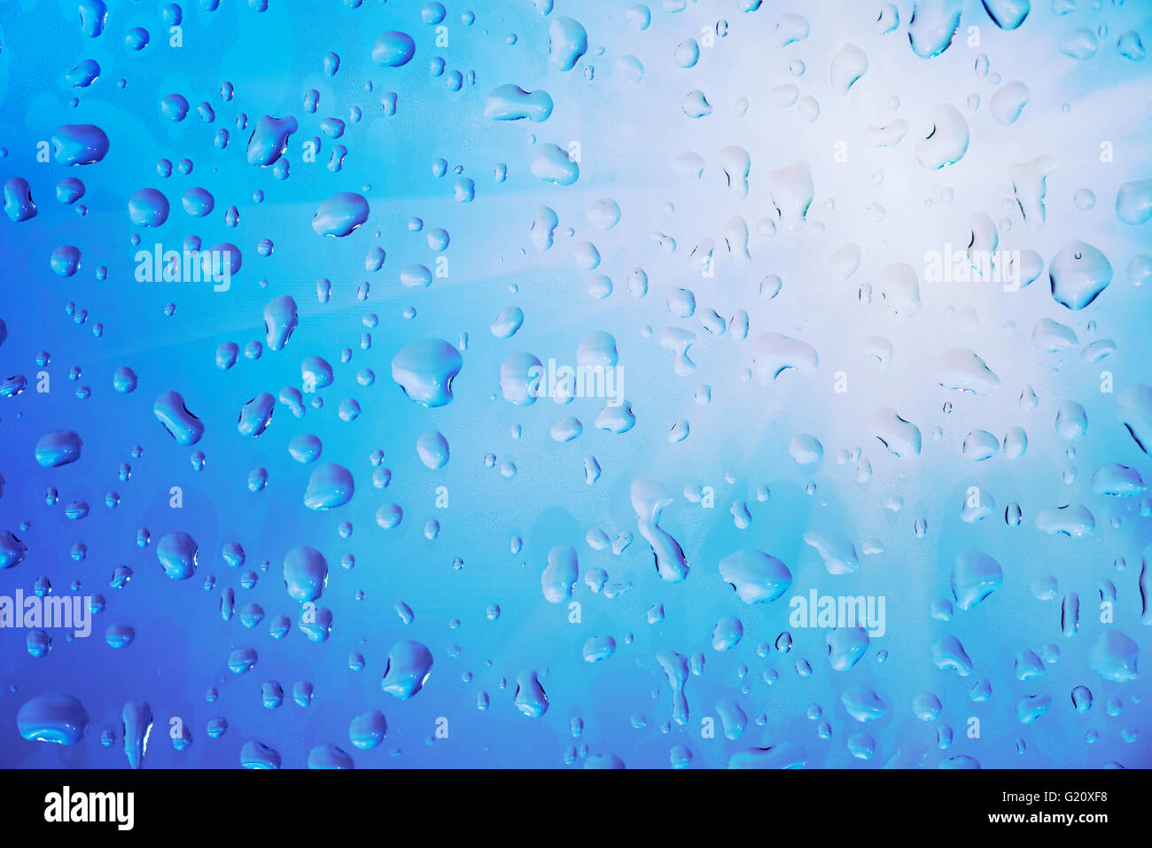 water droplets with sun ray Stock Photo - Alamy