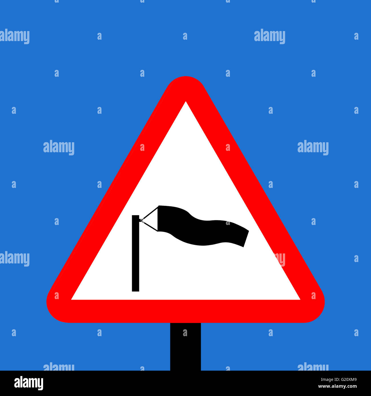Side wind road sign warning hi-res stock photography and images - Alamy