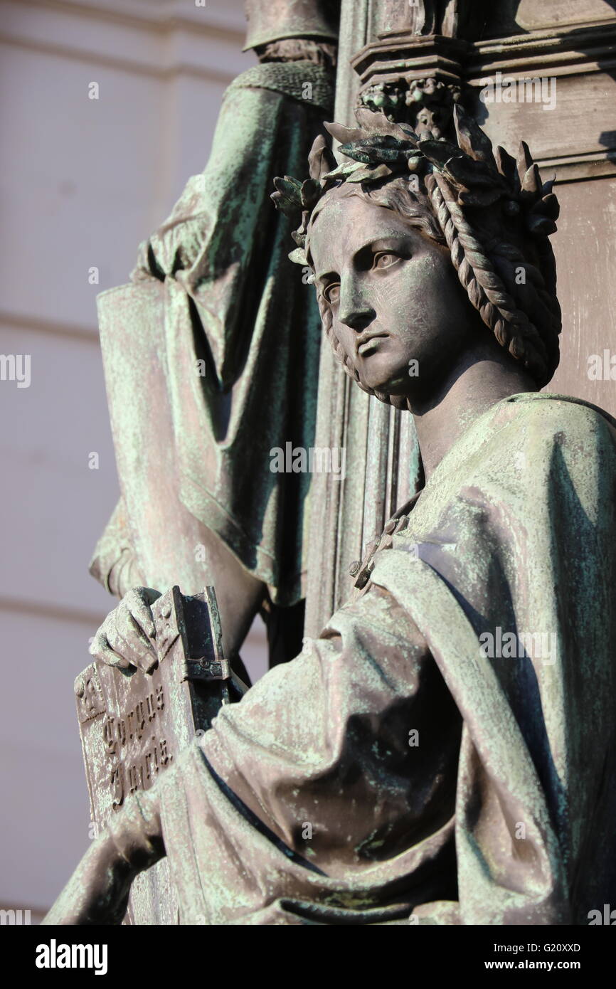 Old statue in the city of Prague Stock Photo - Alamy