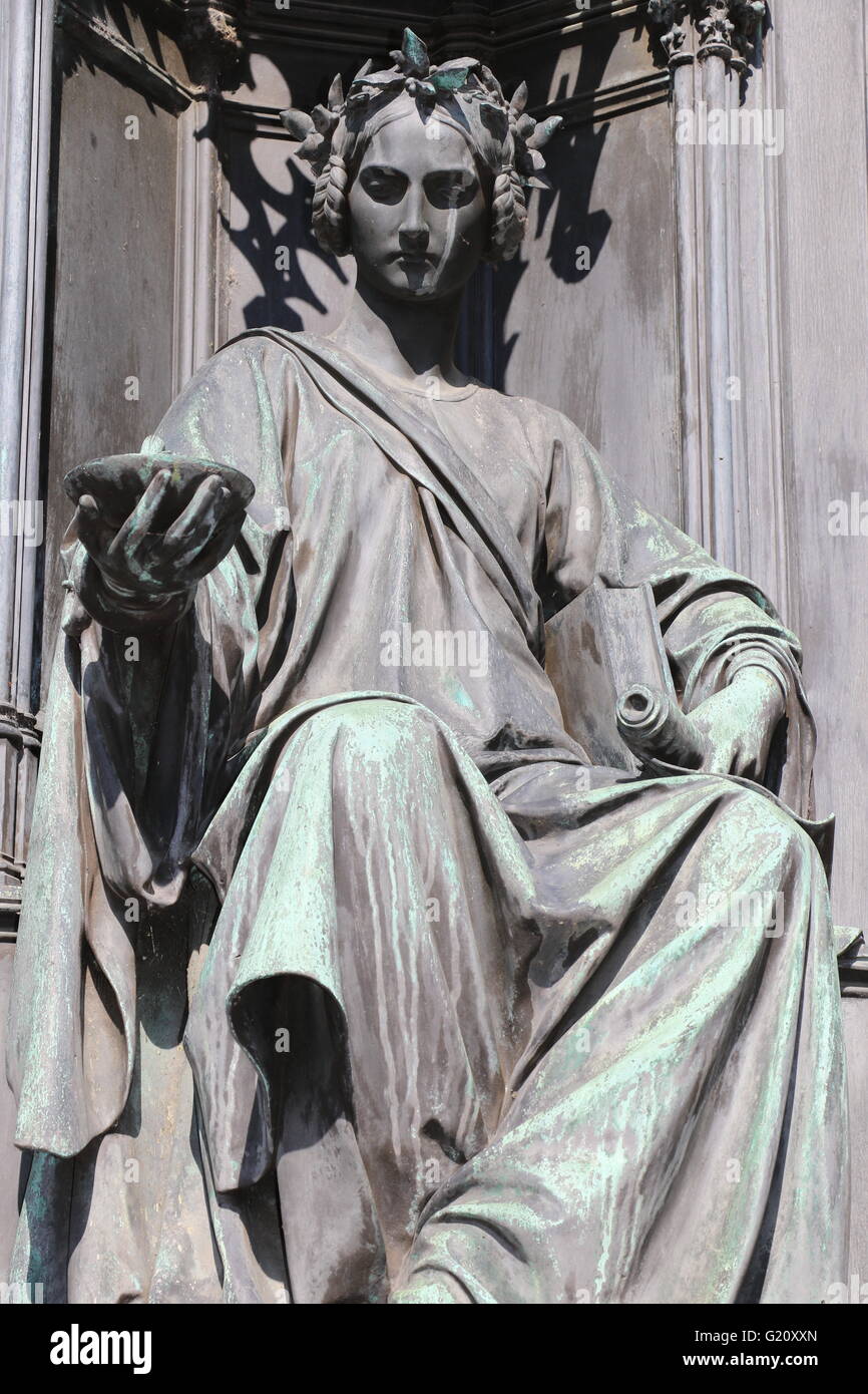Old statue in the city of Prague Stock Photo - Alamy
