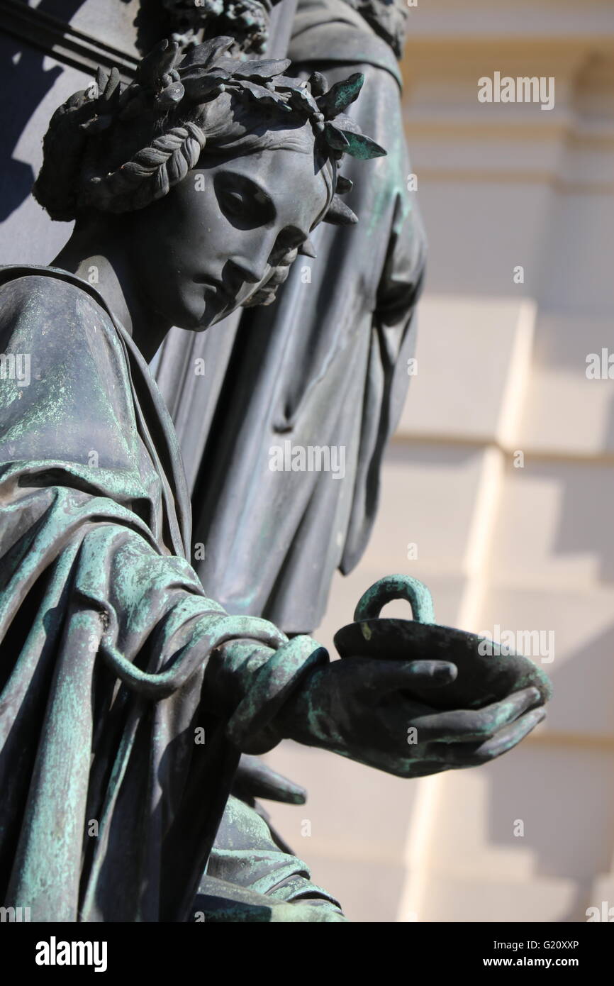 Old statue in the city of Prague Stock Photo - Alamy
