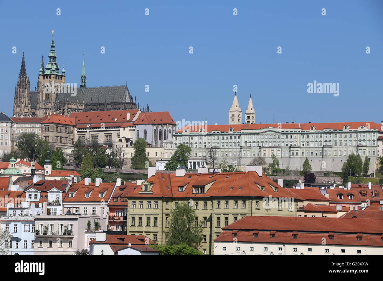 View of the Prague Castle Stock Photo - Alamy