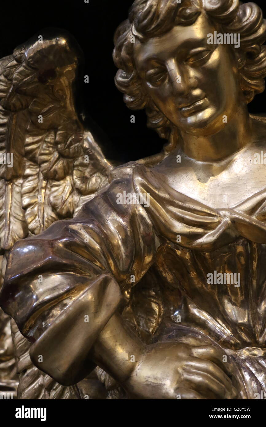 Golden angel statue in prague hi-res stock photography and images - Alamy