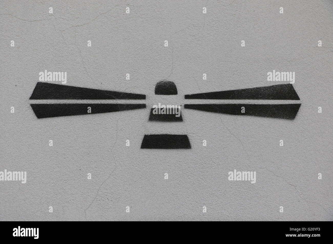 Street Art in Prague representing a lighthouse Stock Photo - Alamy