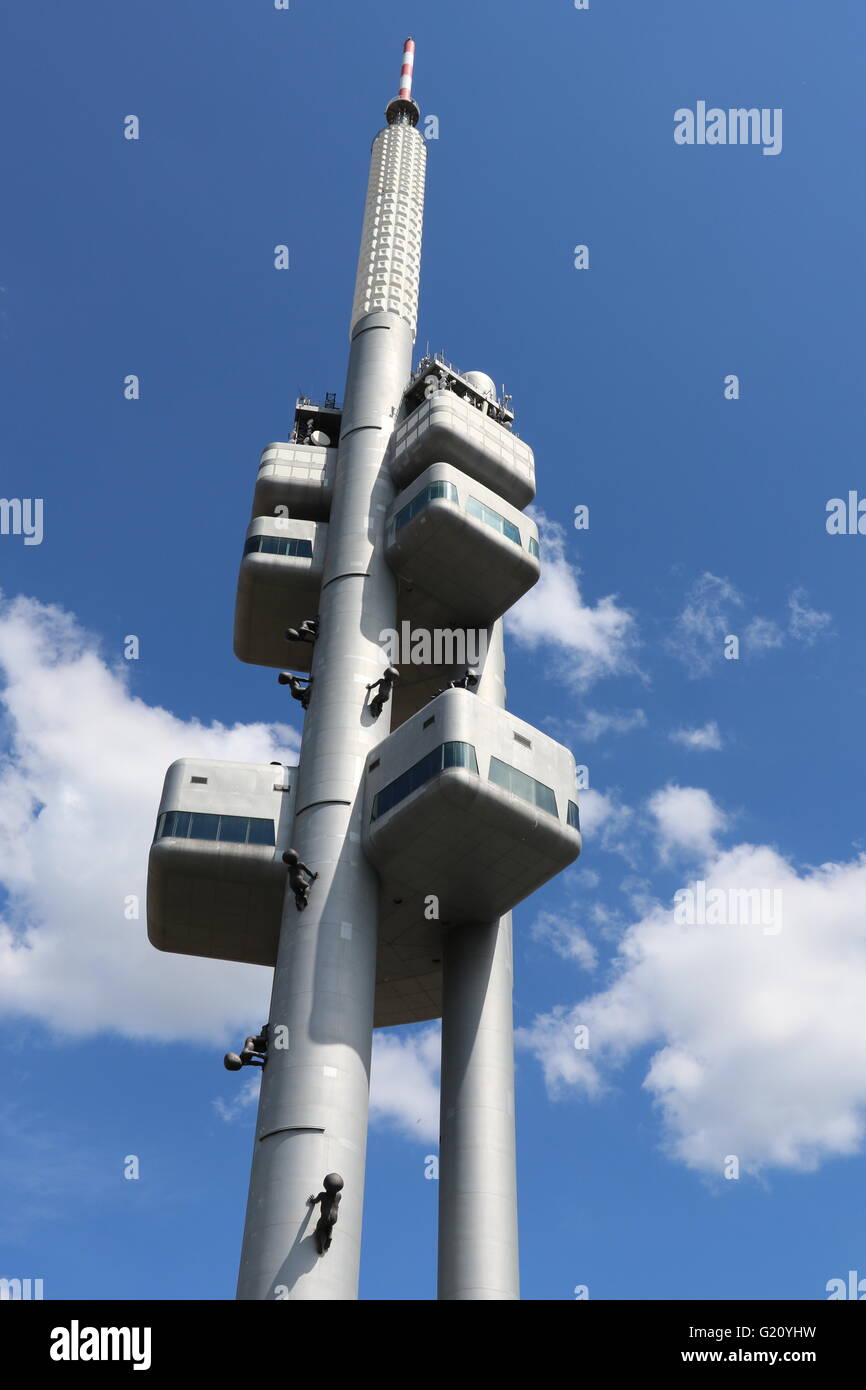Zizkov Television Tower in Prague Stock Photo - Alamy