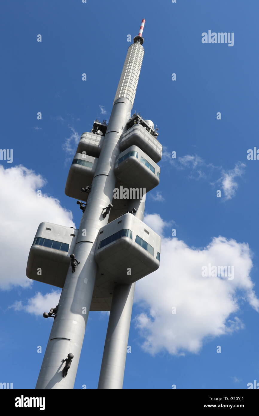 Zizkov Television Tower in Prague Stock Photo - Alamy