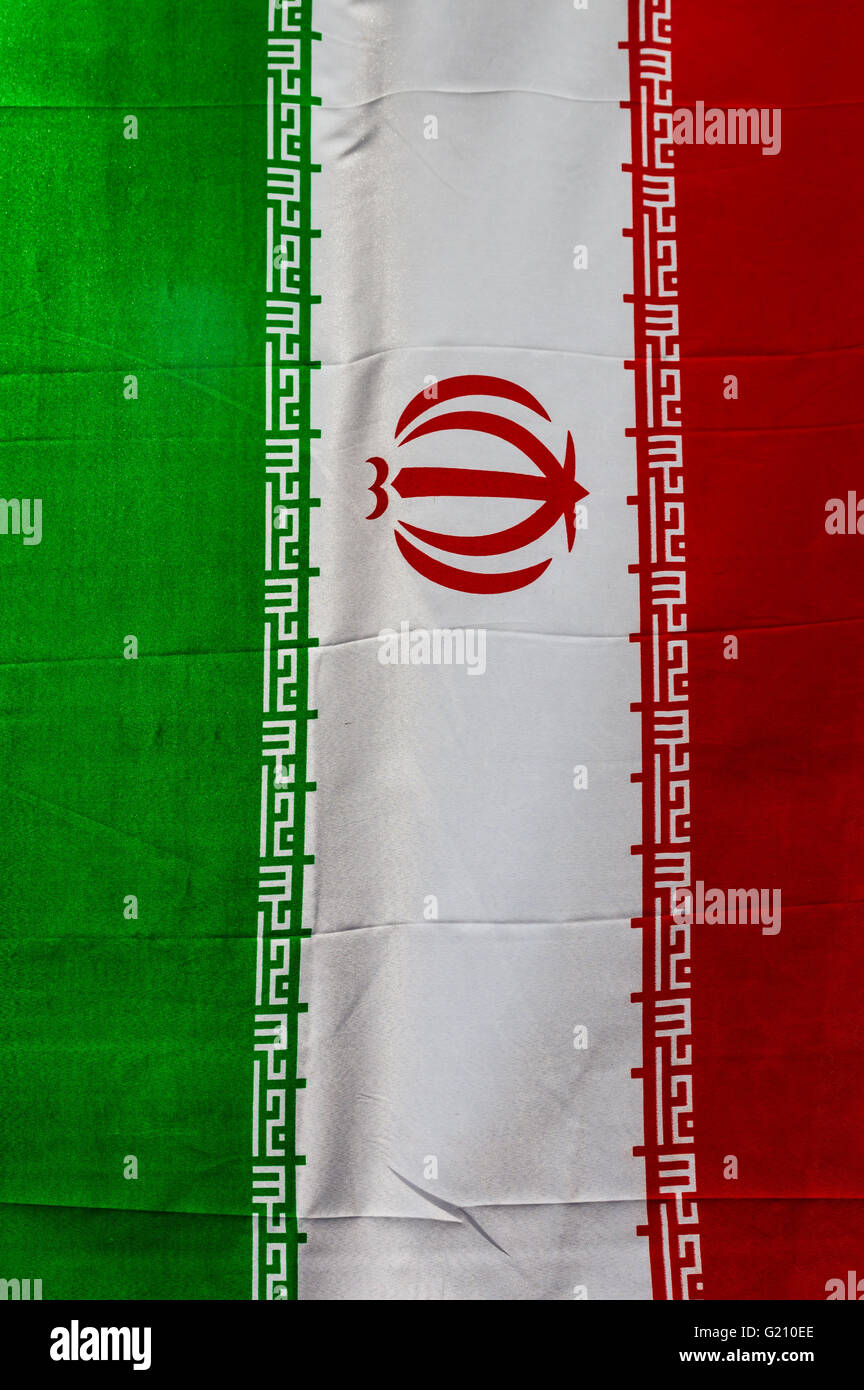 Iran flag waving in wind hi-res stock photography and images - Alamy