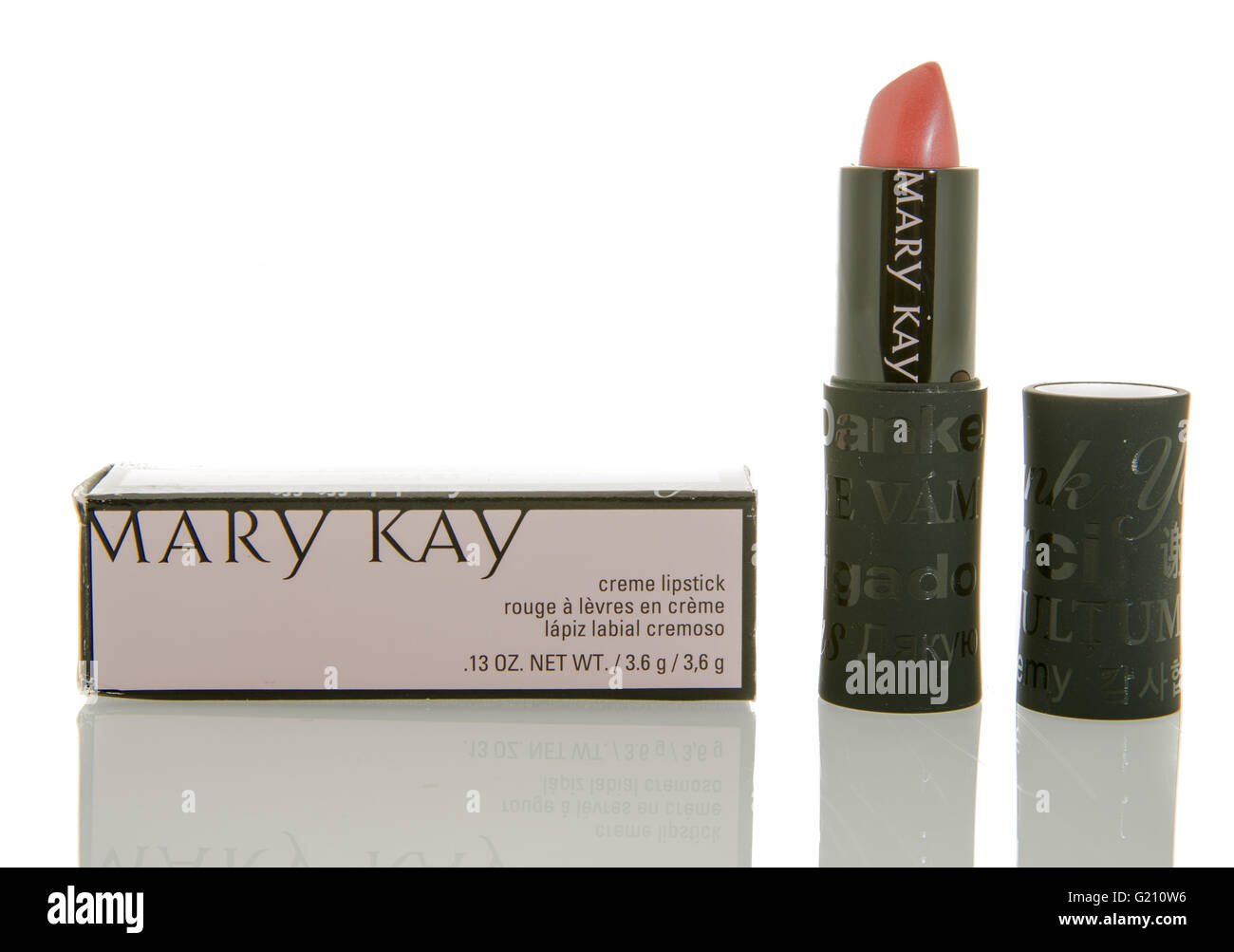 Winneconne, WI - 9 May 2016: Mary Kay make up on an isolated background ...
