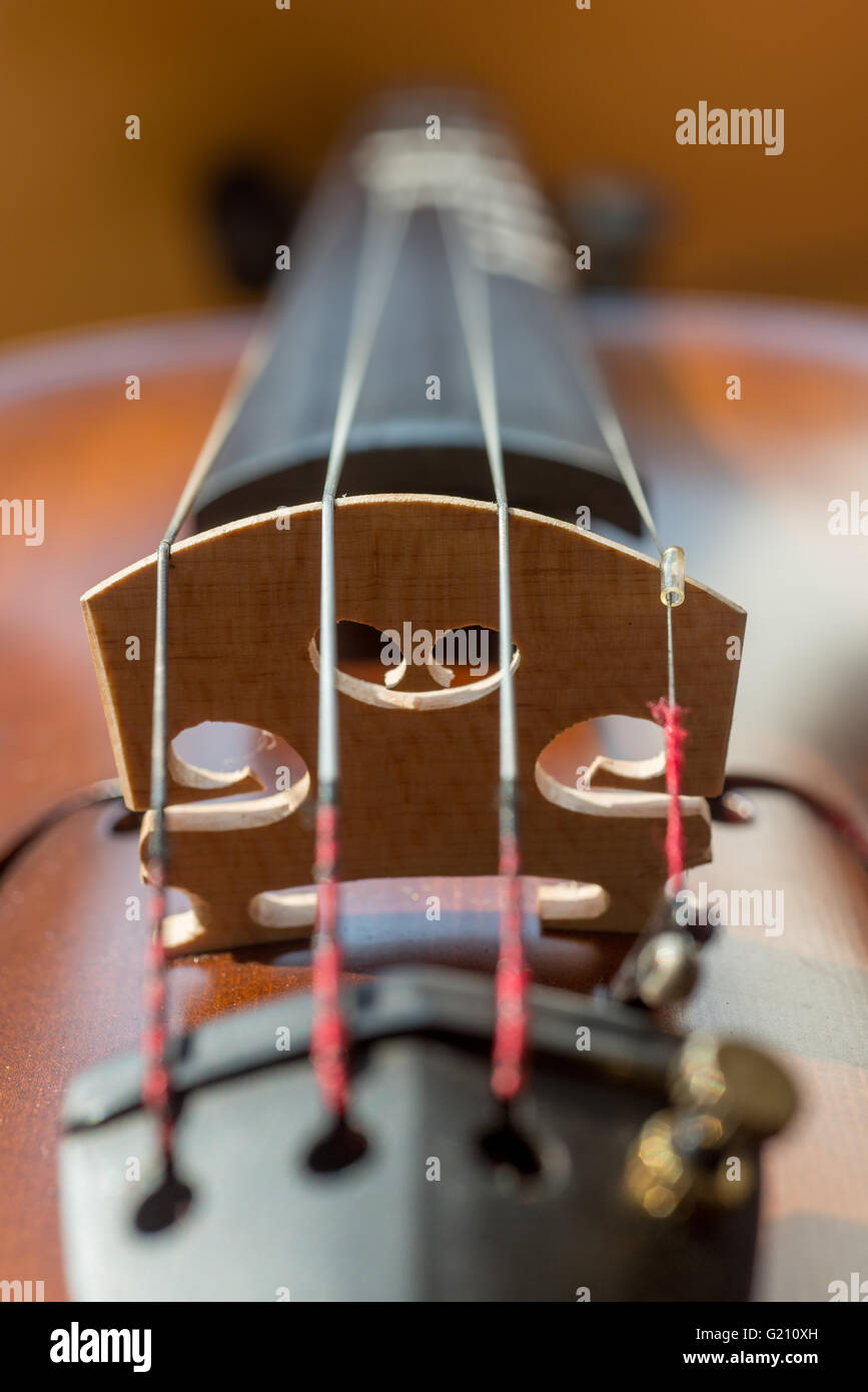 Brass strings violin hi-res stock photography and images - Alamy