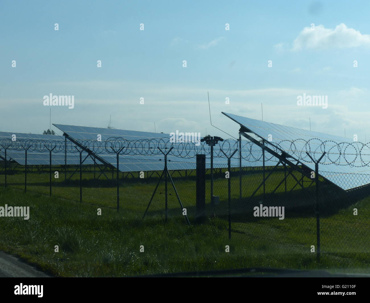 Solar energy collectors, solar power plant Stock Photo - Alamy