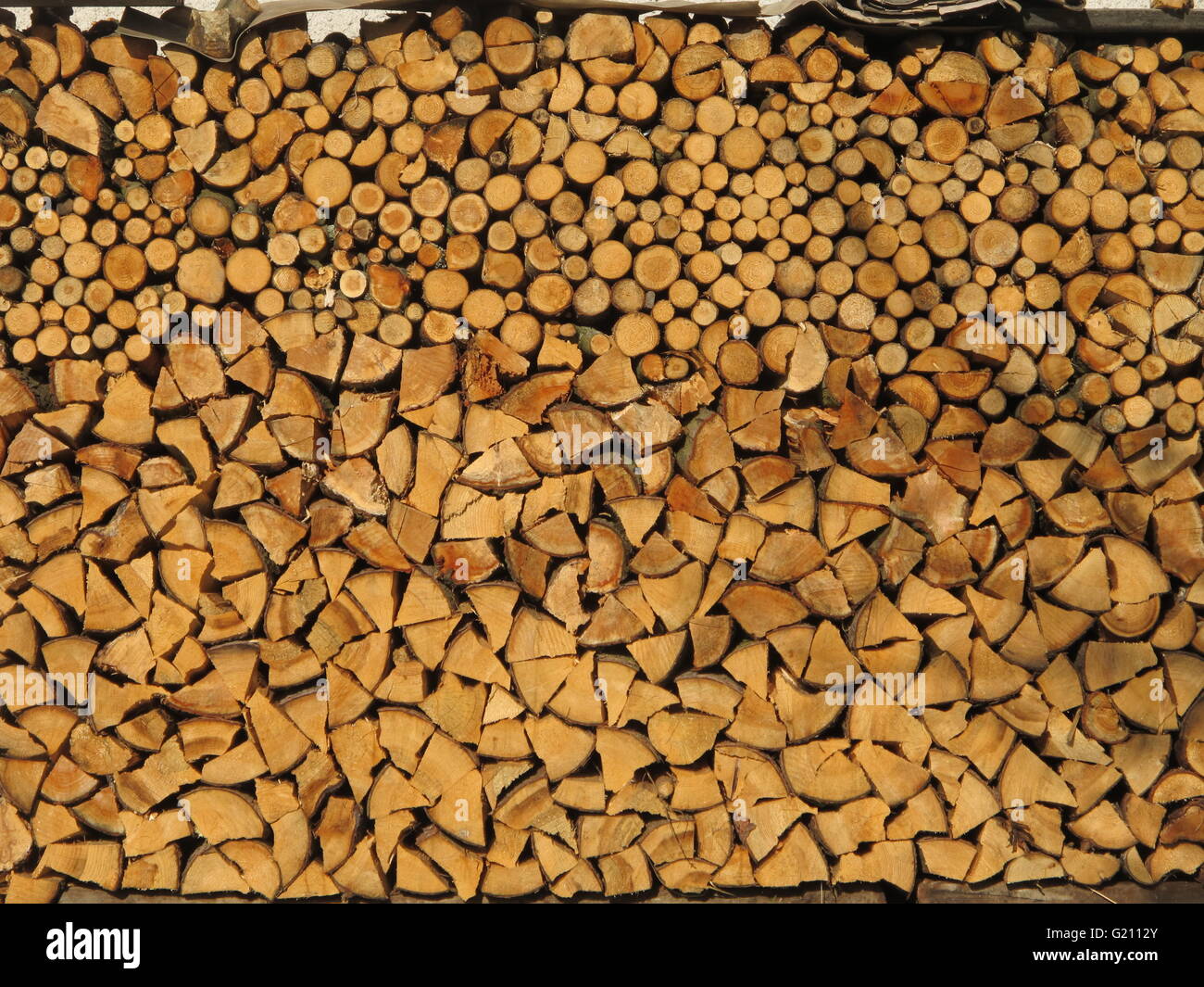 Firewood neat stack alternative energy affordable cheap hardwood hi-res ...