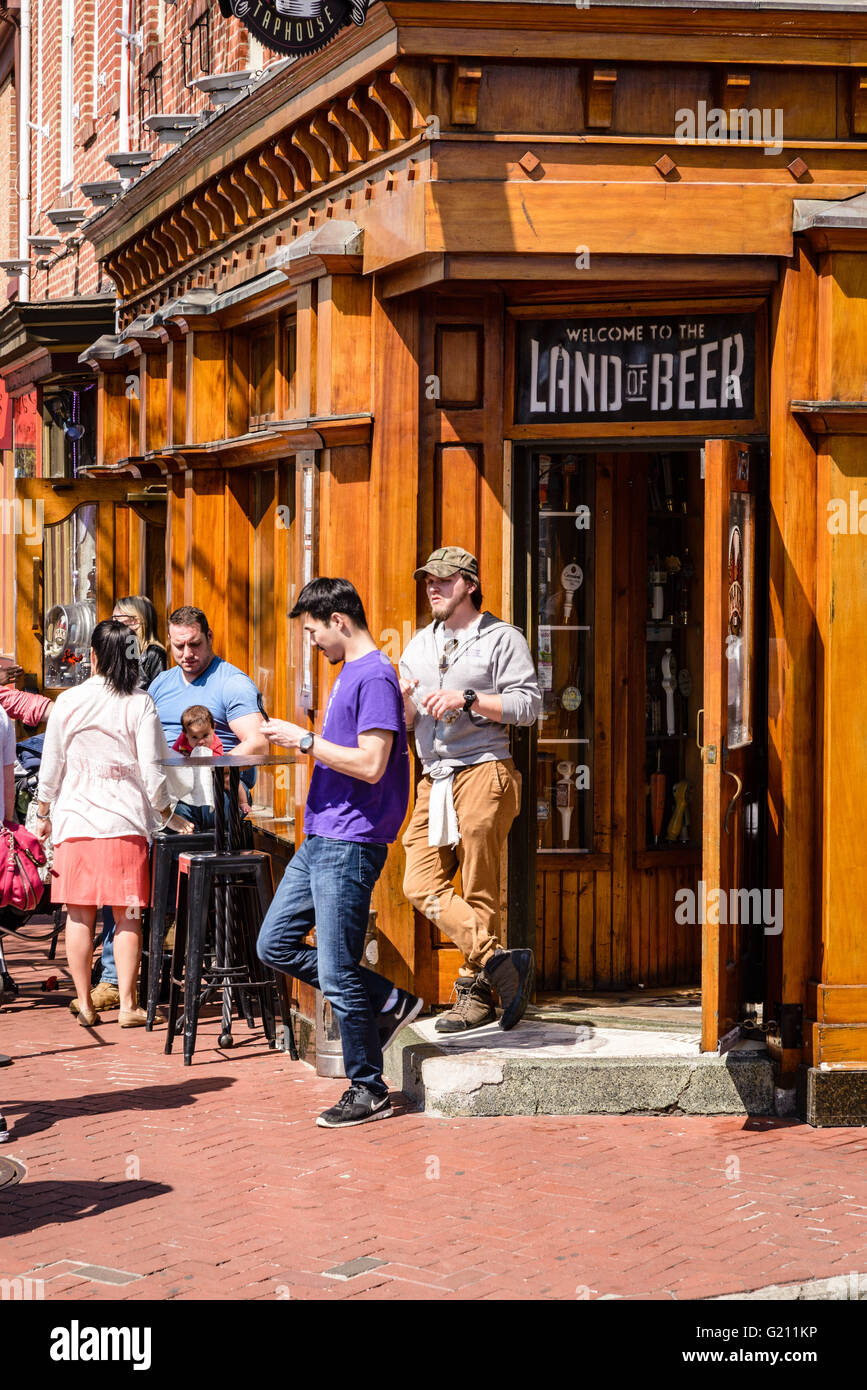Max's Taphouse, Broadway Square, Fells Point, Baltimore, MD Stock Photo ...