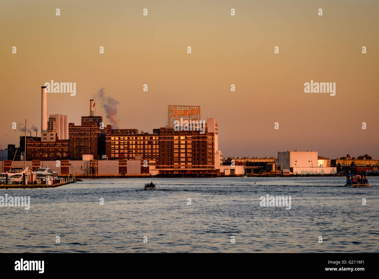 Domino Sugars plant, Locust Point, Inner Harbor, Baltimore, MD Stock ...