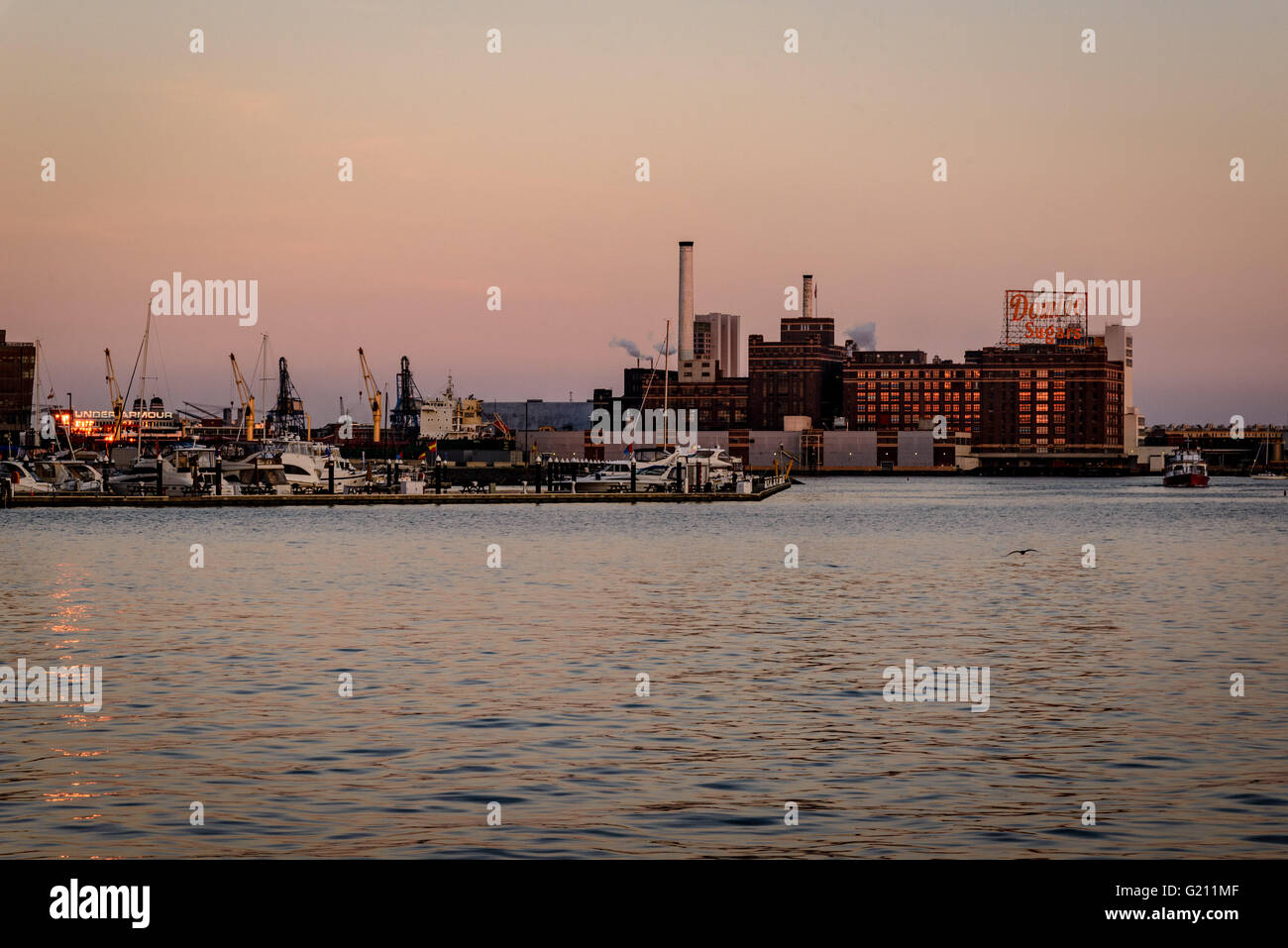 Domino Sugars plant, Locust Point, Inner Harbor, Baltimore, MD Stock ...