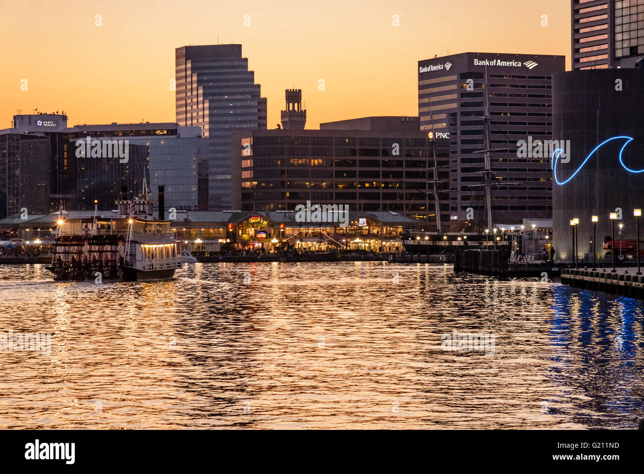 The Black-Eyed Susan, Paddlewheel Dinner Boat, Inner Harbor, Baltimore ...