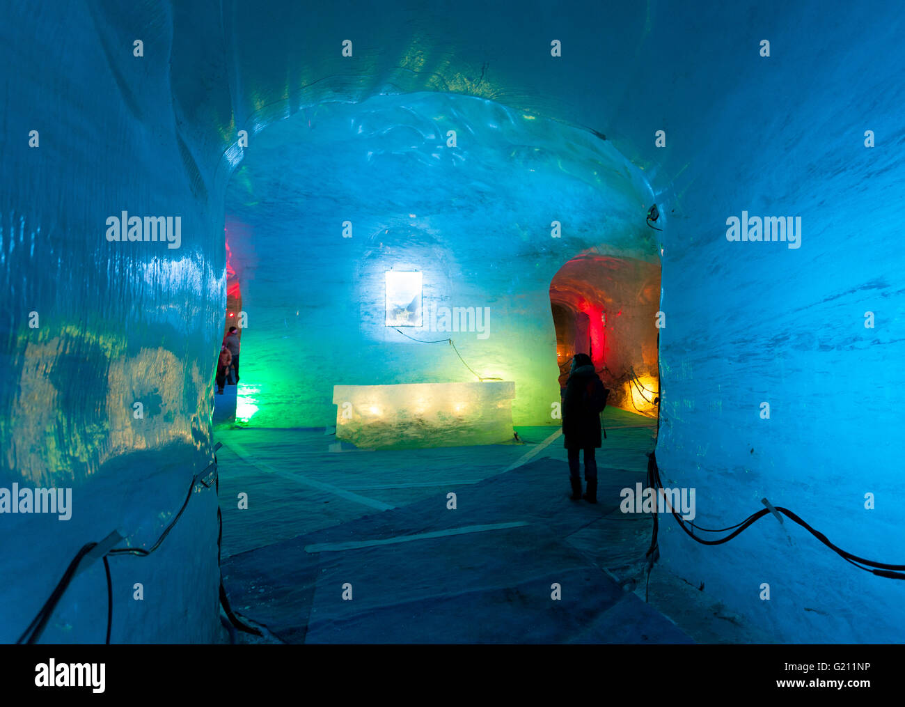 Mer de Glace Glacier Ice Cave, French Alps, Chamonix, Mont-Blanc, Haute ...