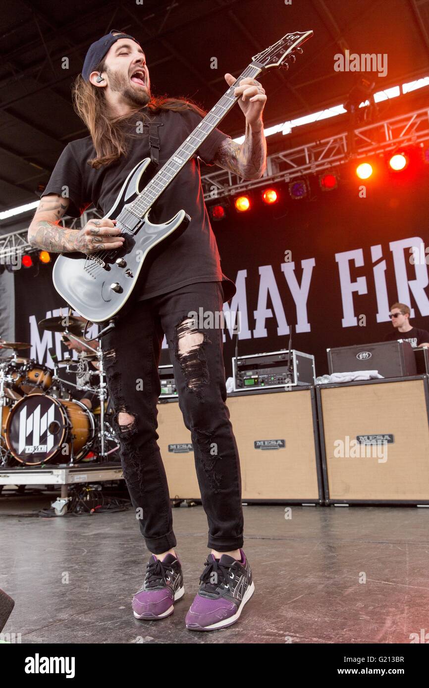 Columbus, Ohio, USA. 20th May, 2016. Guitarist ANTHONY SEPE of Memphis ...