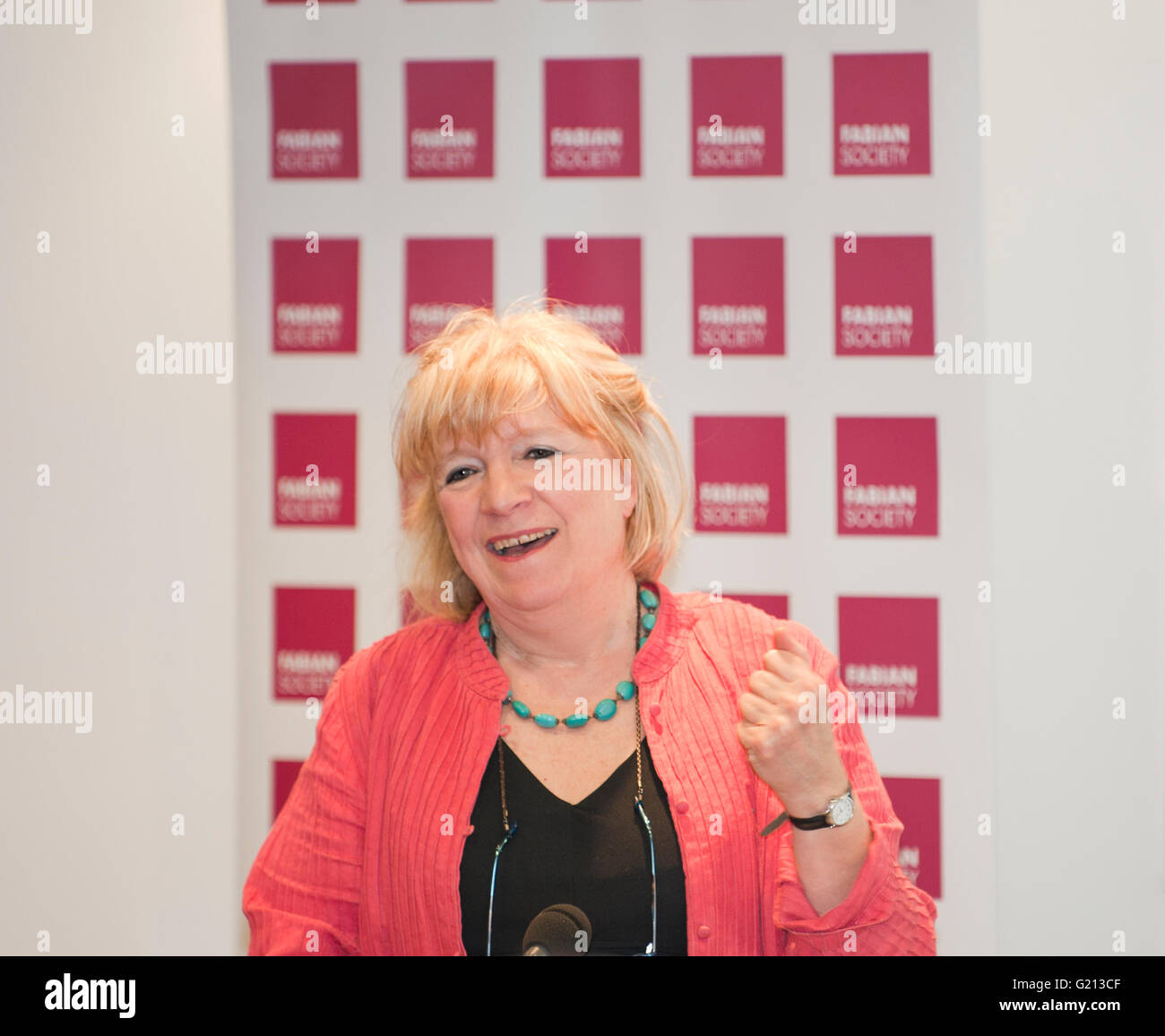 London Uk 21st May 2016 Polly Toynbee Journalist For The Guardian Addresses The Fabian